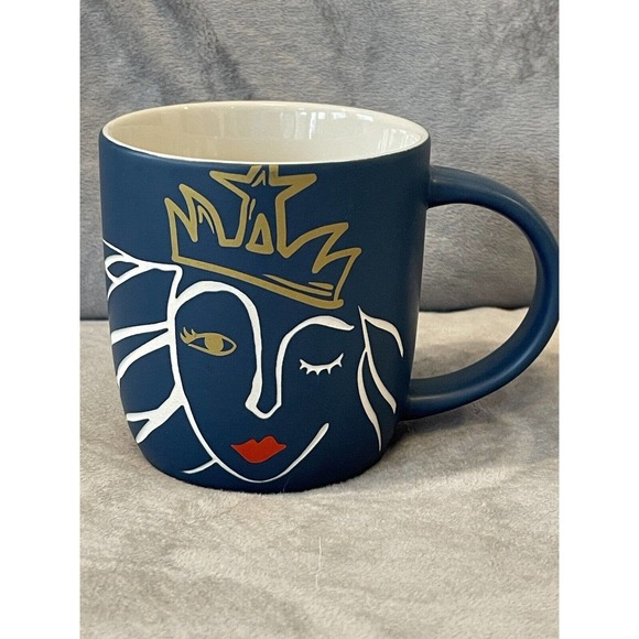 Starbucks | Dining | Starbucks Anniversary Blue Crown Wink Siren Etched ...